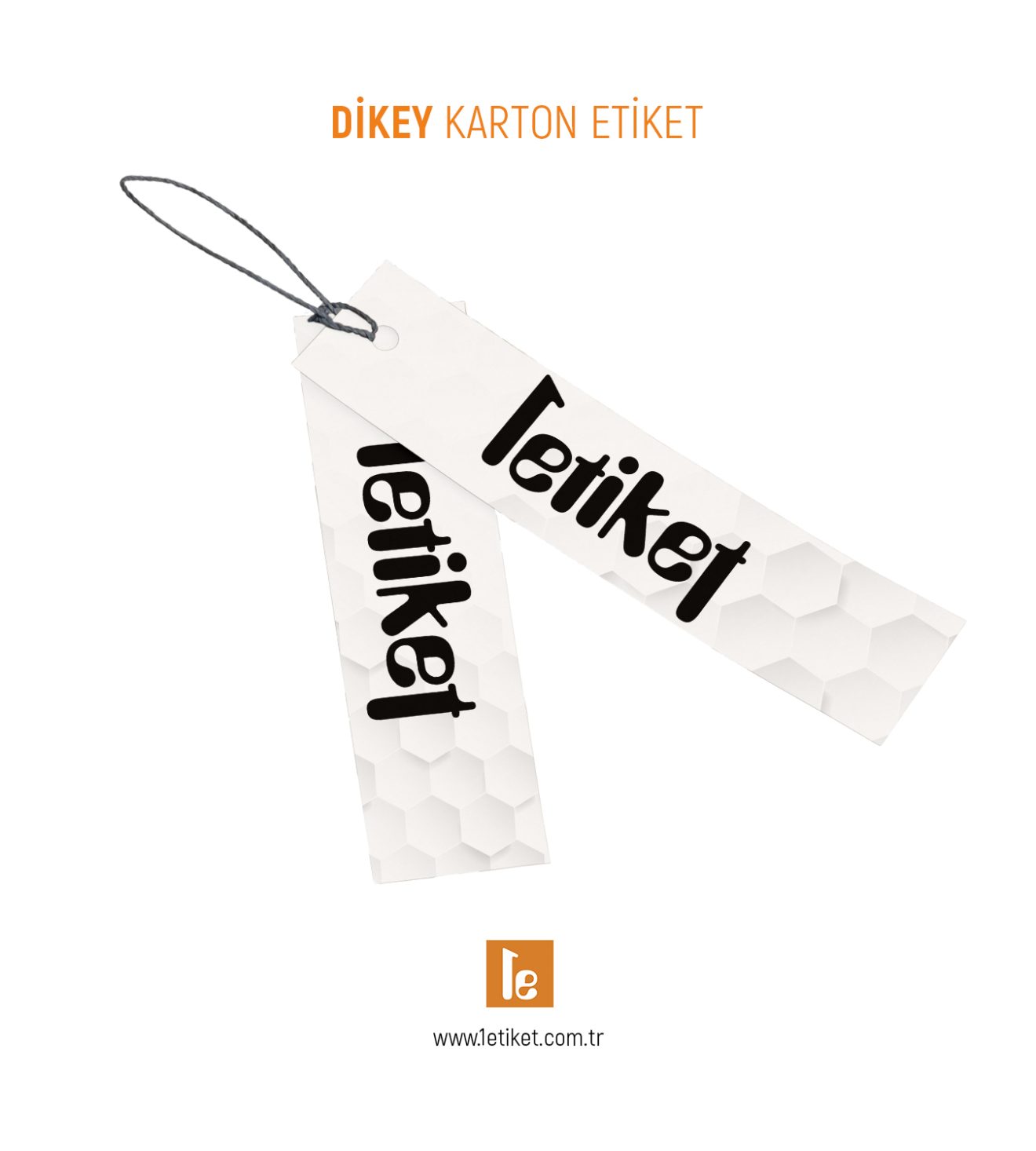 Dikey Karton Etiketi - 1Etiket