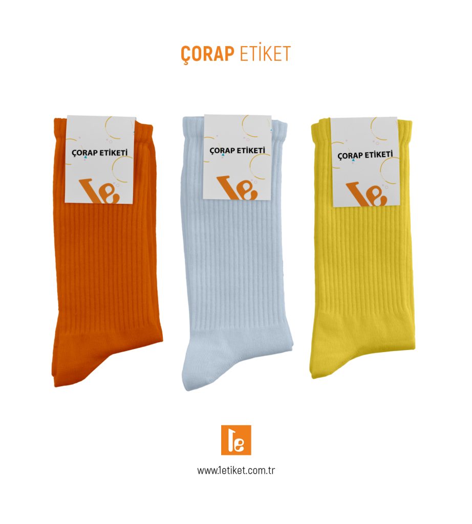 7x15 cm Çorap Etiketi - 1Etiket